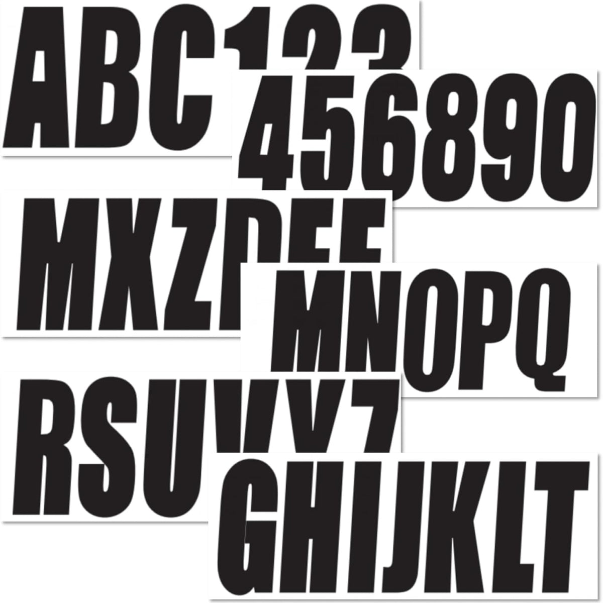 3 Inch Registration Decal Sticker kit for boats and power watercraft v ...